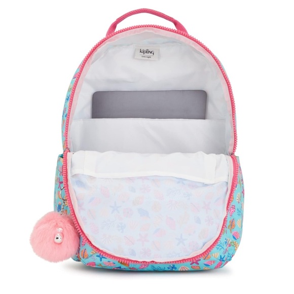 Kipling | Bags | Kipling Seoul Large 5laptop Backpack Seashell Bright ...